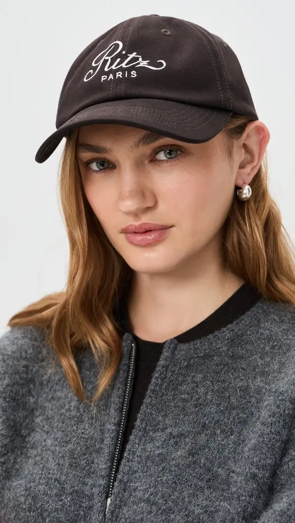 Frame X Ritz Paris Baseball Cap - Chocolate Brown | Editorialist
